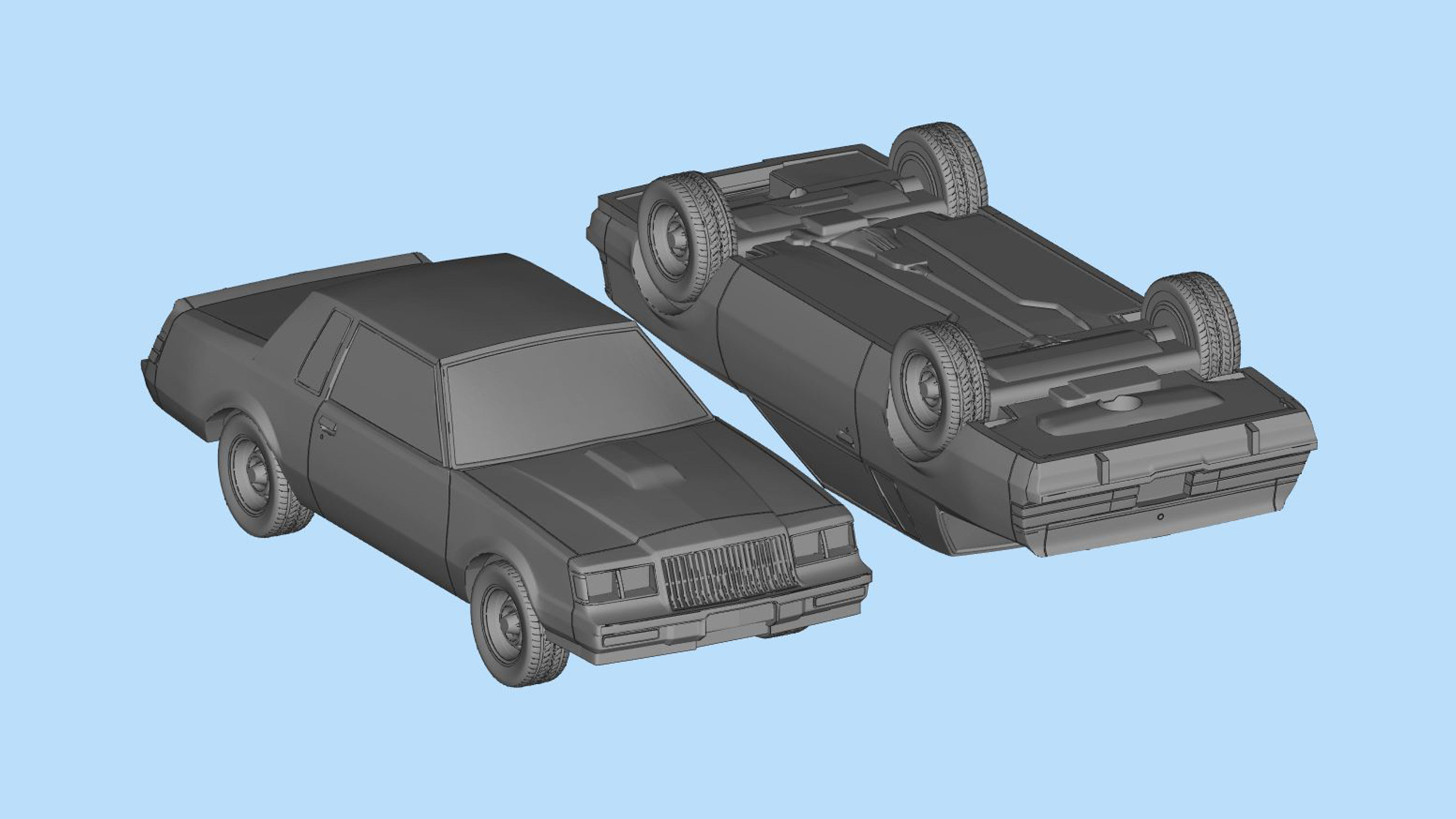 87 Regal Grand National muscle car 3d printer stl files 3D model 3D ...