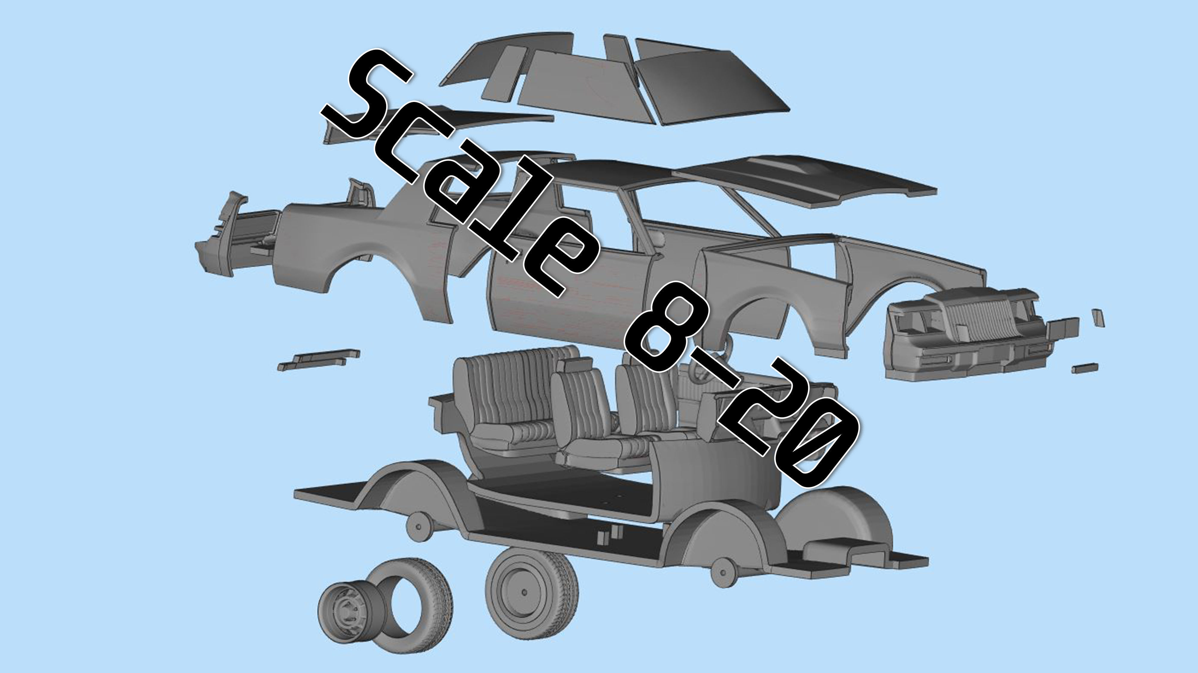 87 Regal Grand National muscle car 3d printer stl files 3D model 3D ...