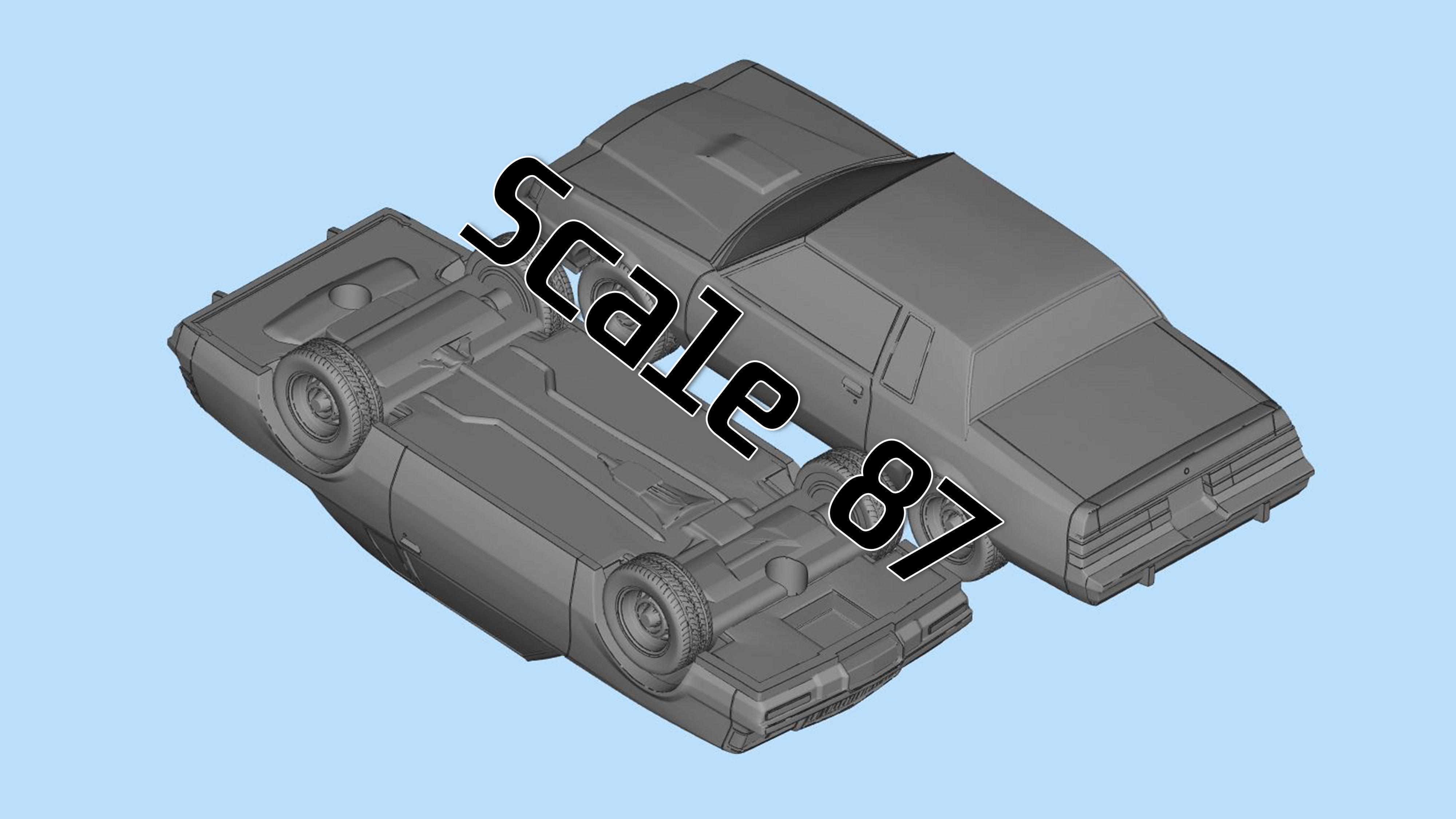 87 Regal Grand National muscle car 3d printer stl files 3D model 3D ...