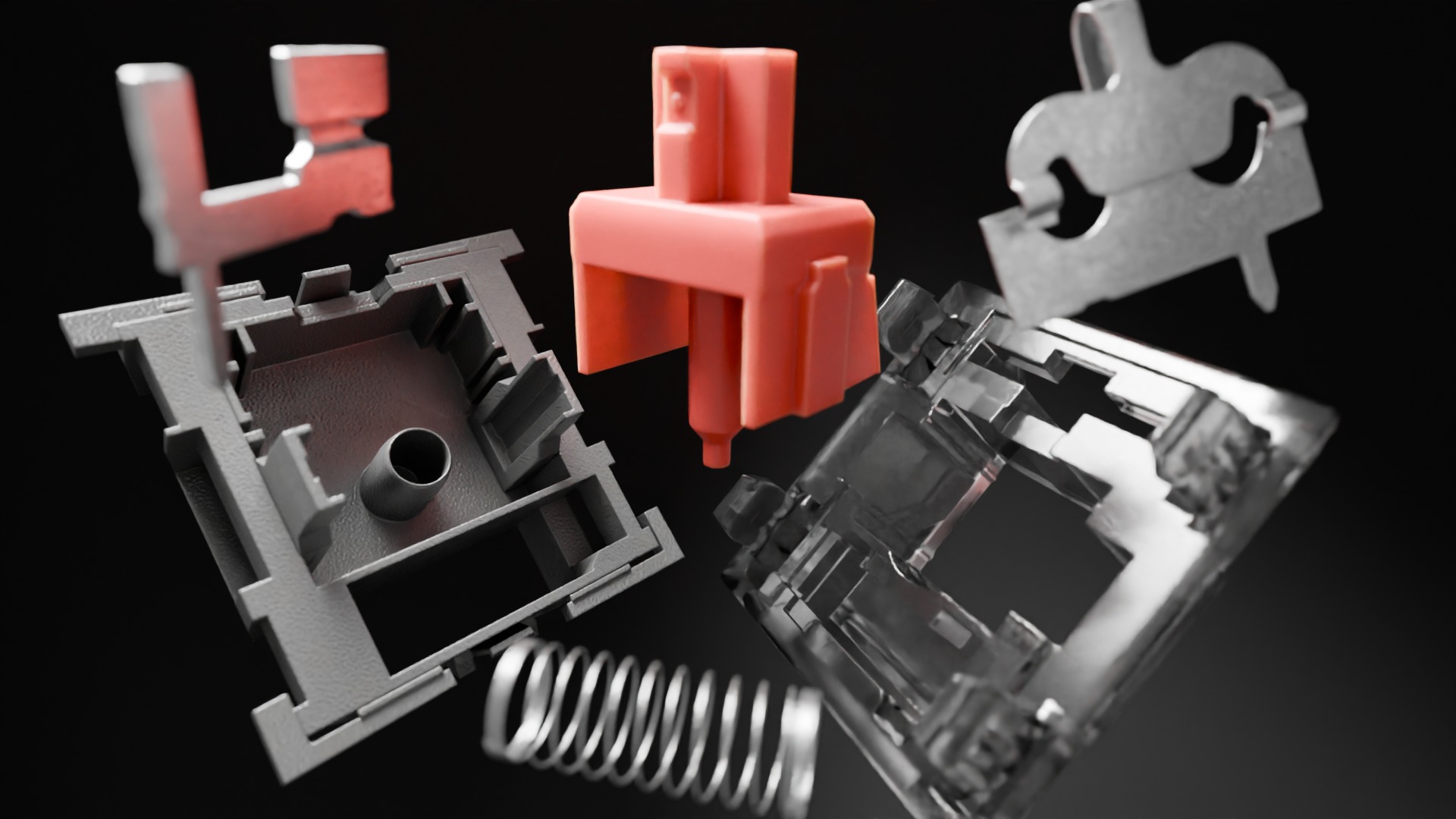 Mechanical RED Switches 3D model | CGTrader