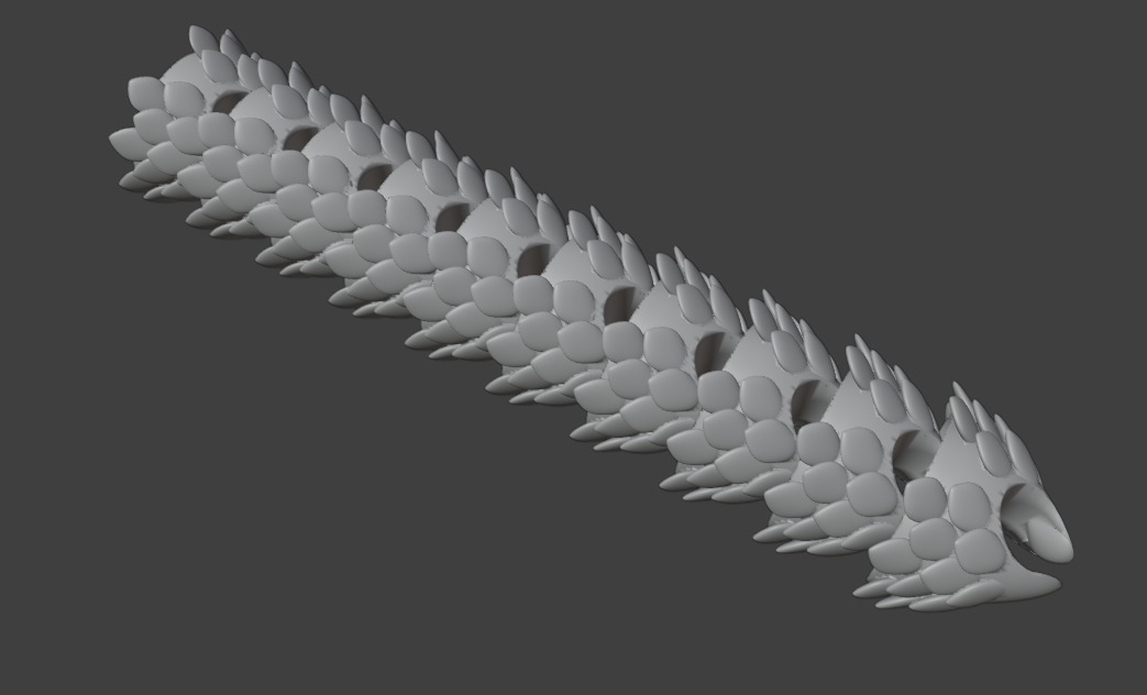 Articulated and Modular Serpent toy free 3D model 3D printable | CGTrader