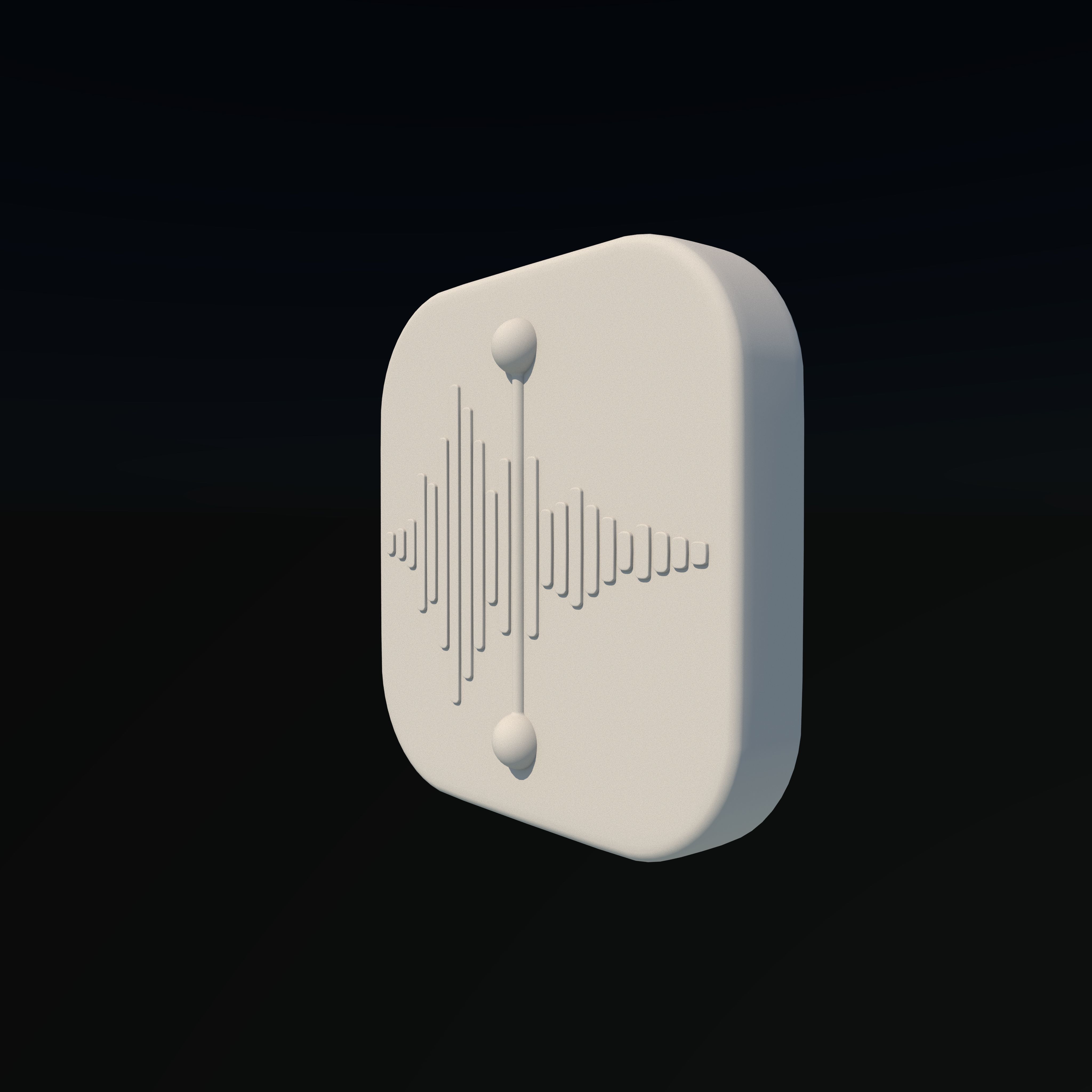 Sound wave icon 3D model animated | CGTrader