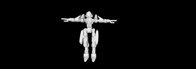 cool simple mecha free 3D model 3D printable | CGTrader