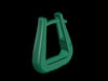 Triangle Huggie Clicker Hoop Earring 3D model 3D printable | CGTrader