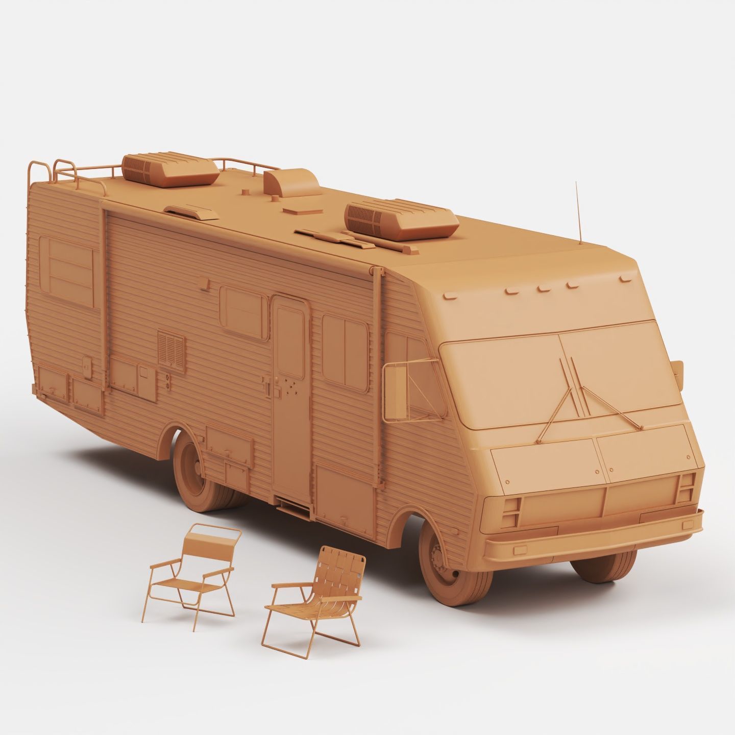 Fleetwood Bounder 1986 3D model 3D printable | CGTrader