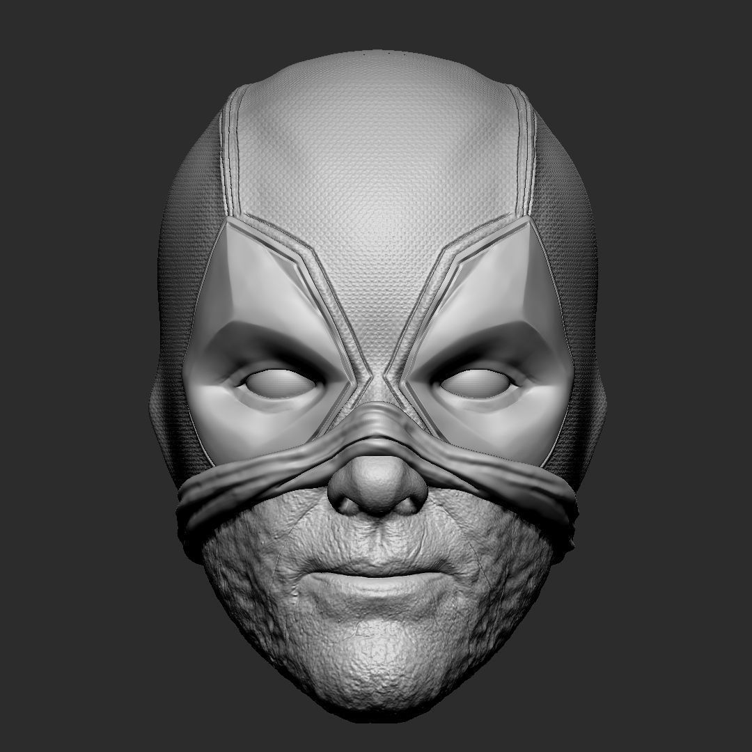 Deadpool half mask - head 3D model 3D printable | CGTrader