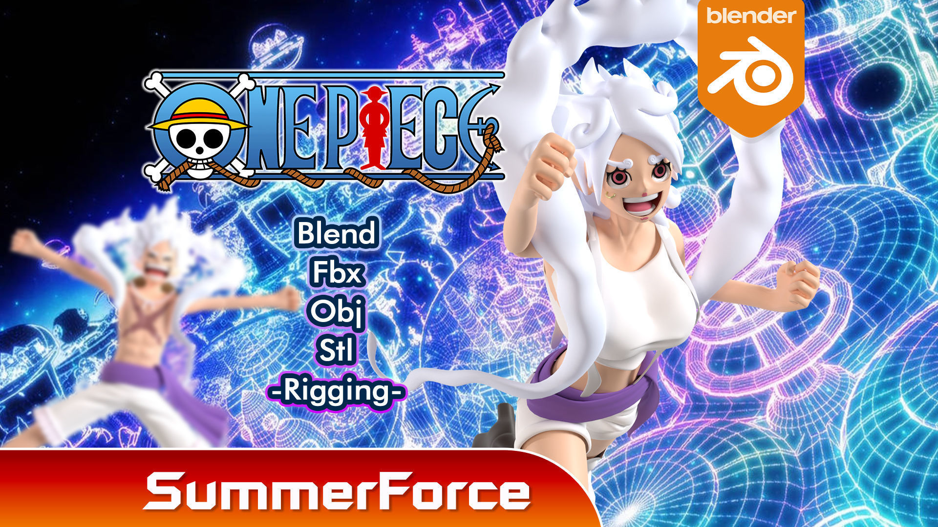 Jewelry Bonney Nika Form - One Piece 3D model rigged | CGTrader