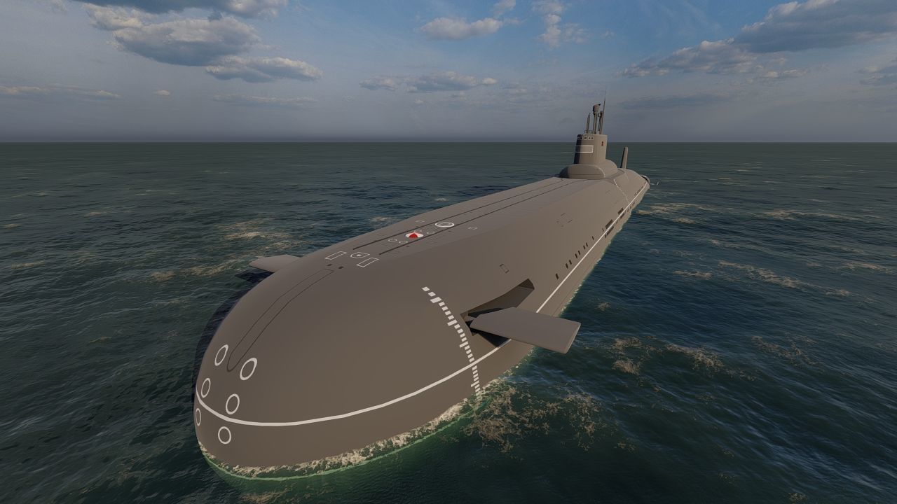 submarine- class Submarine 3D model rigged | CGTrader