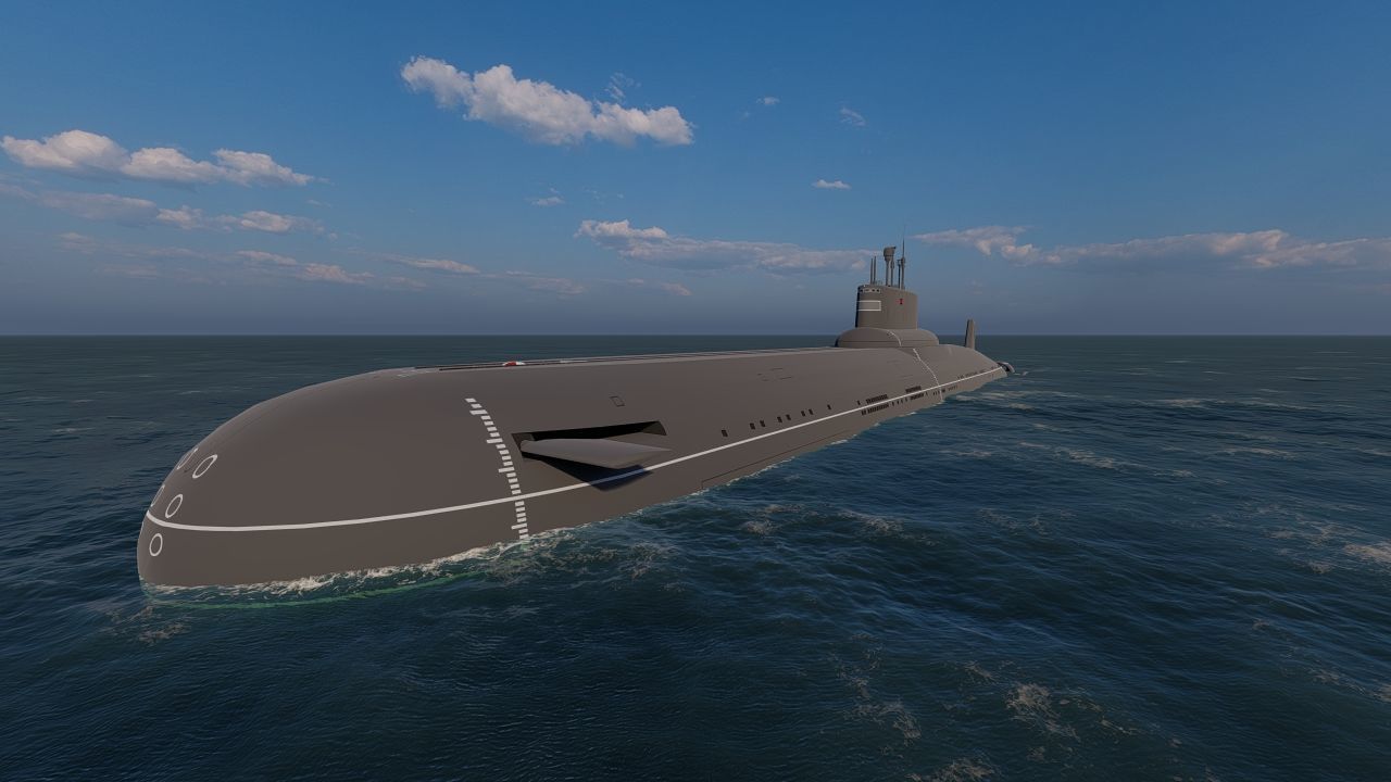 submarine- class Submarine 3D model rigged | CGTrader