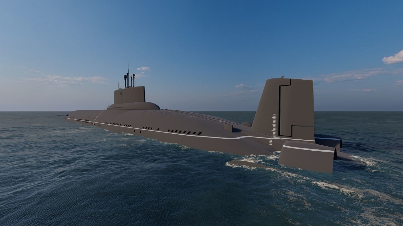 submarine- class Submarine 3D model rigged | CGTrader