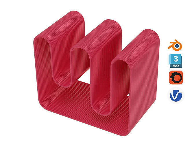 Eburet mini stool free 3D model | CGTrader