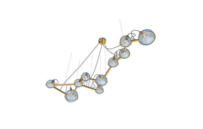 Chandelier Cetus SKU 20924 free 3D model | CGTrader