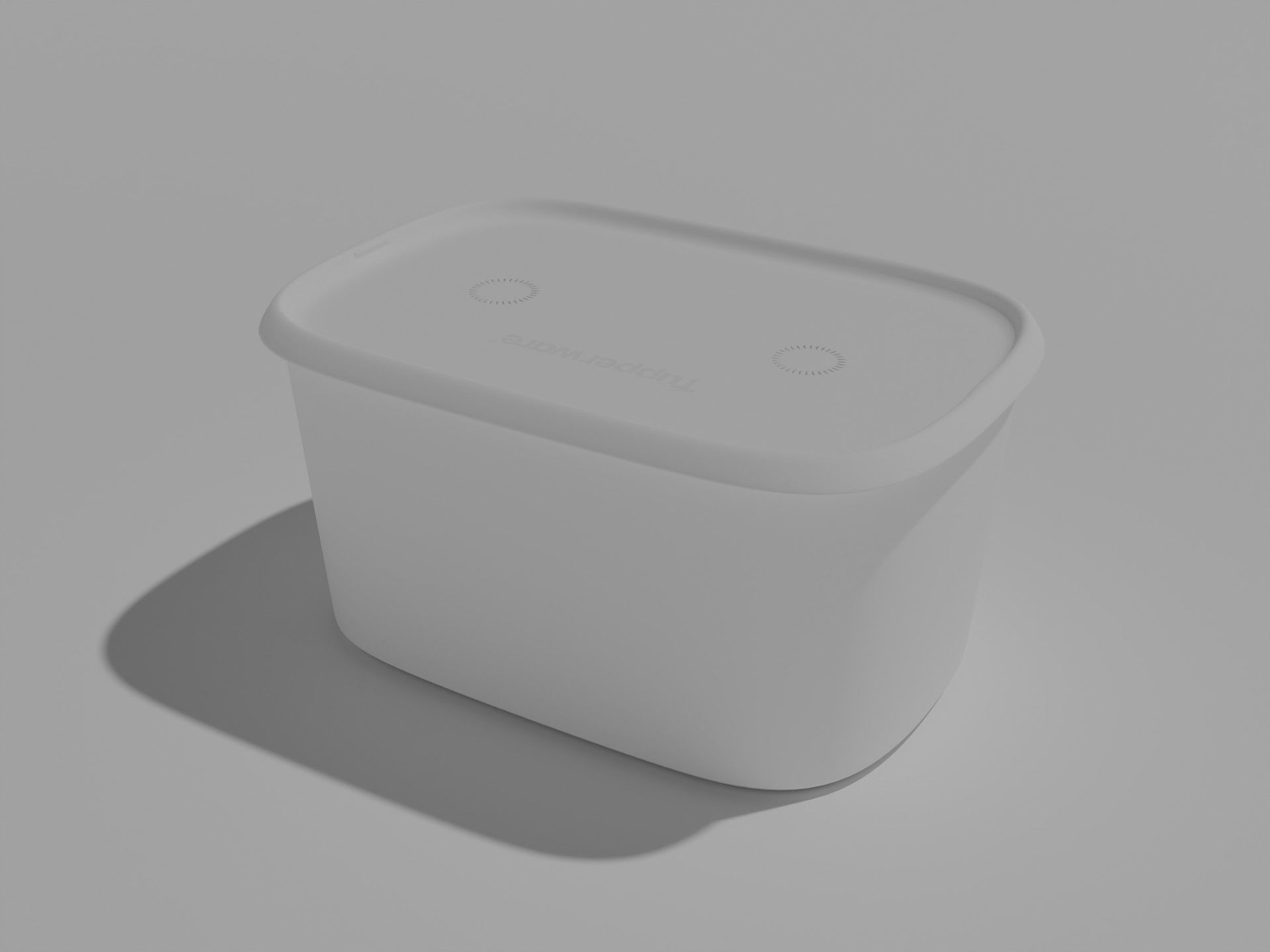 Tupperware One Touch Fresh box with fresh green peas 3D model | CGTrader