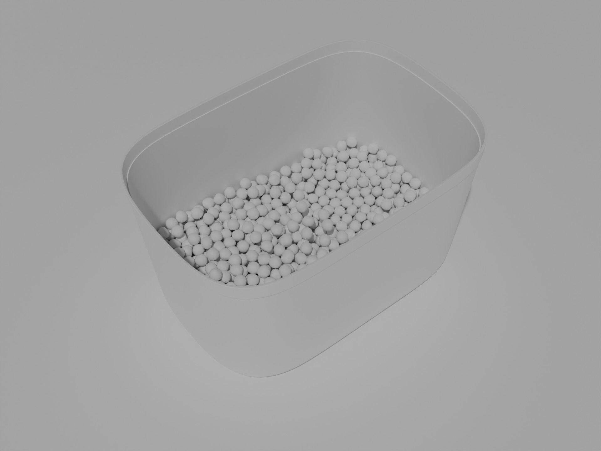 Tupperware One Touch Fresh box with fresh green peas 3D model | CGTrader