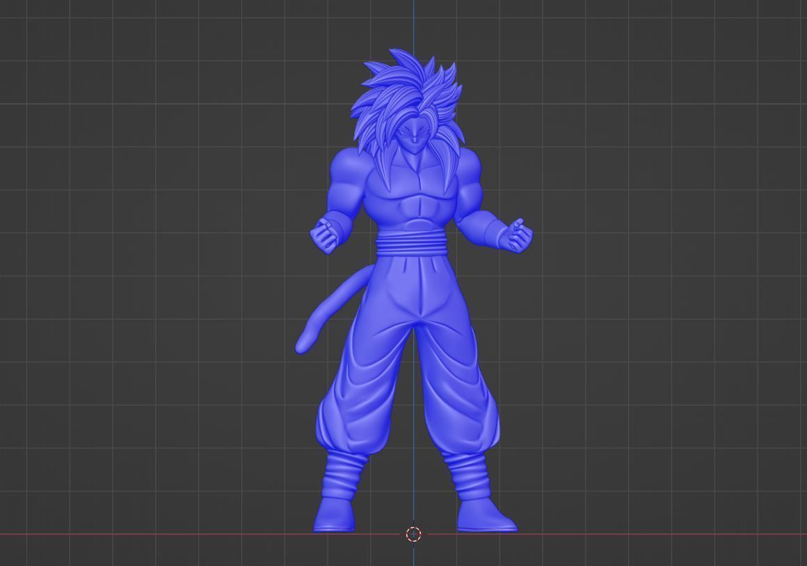 Goku Super Saiyan 4 - Dragonball GT 3D model rigged | CGTrader