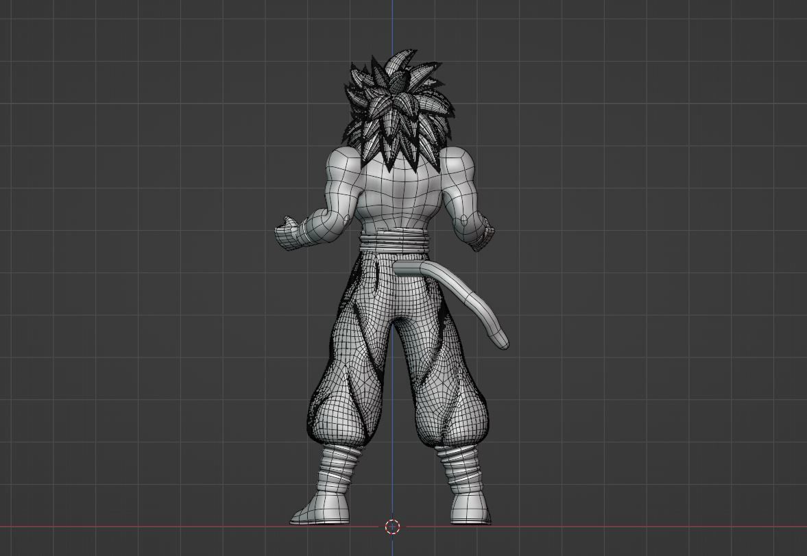 Goku Super Saiyan 4 - Dragonball GT 3D model rigged | CGTrader