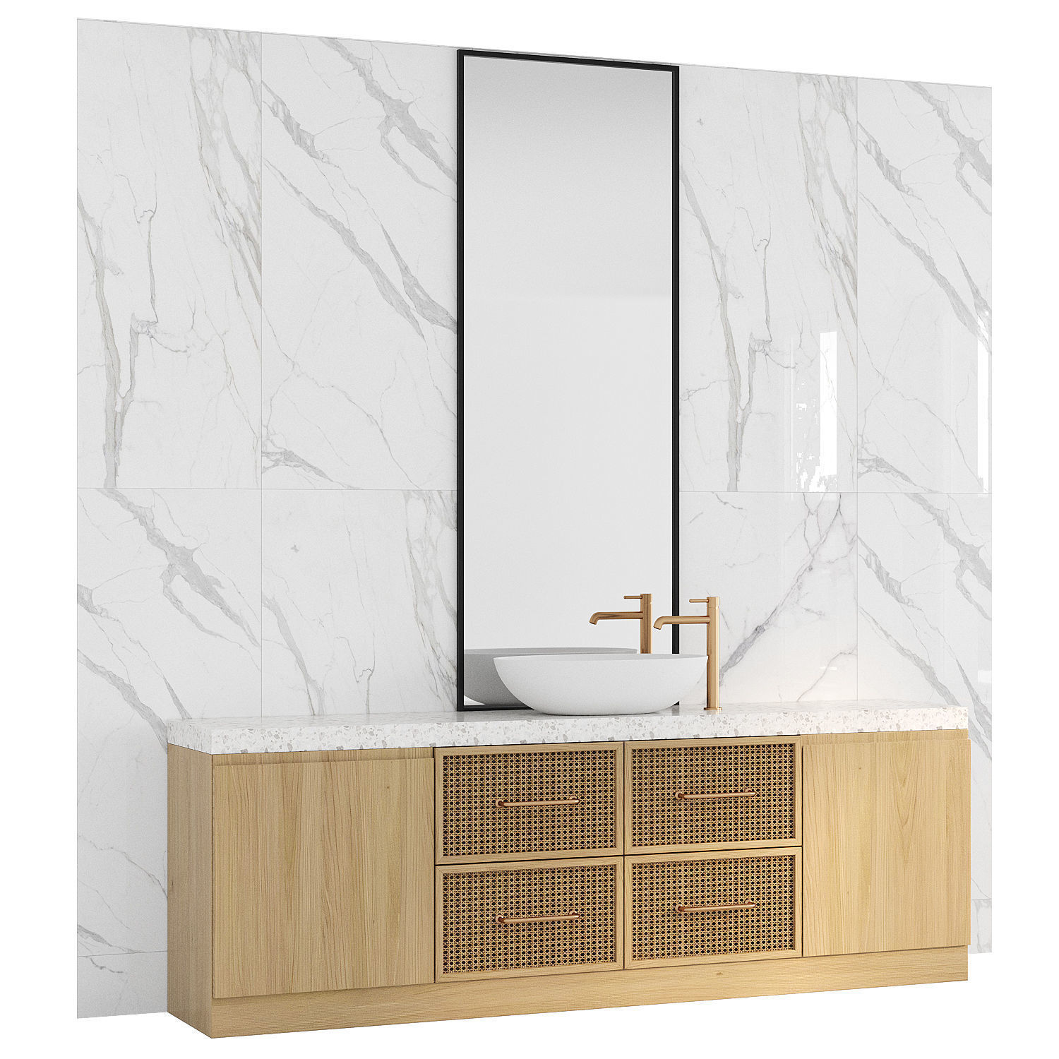 Bathroom furniture free 3D model | CGTrader