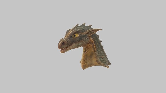 3D model Smaug head VR / AR / low-poly | CGTrader