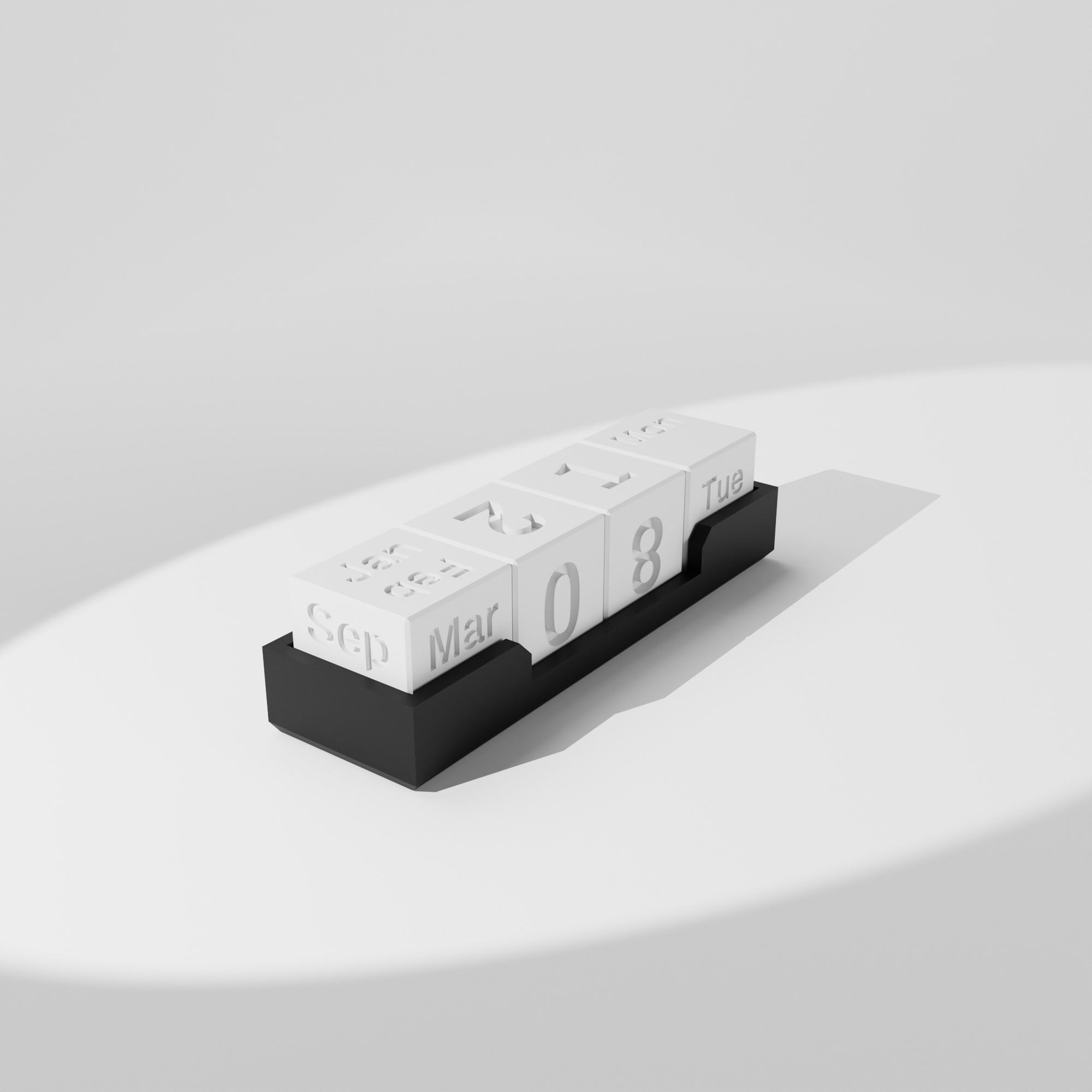 3D Printable Block Calendar 3D model 3D printable | CGTrader