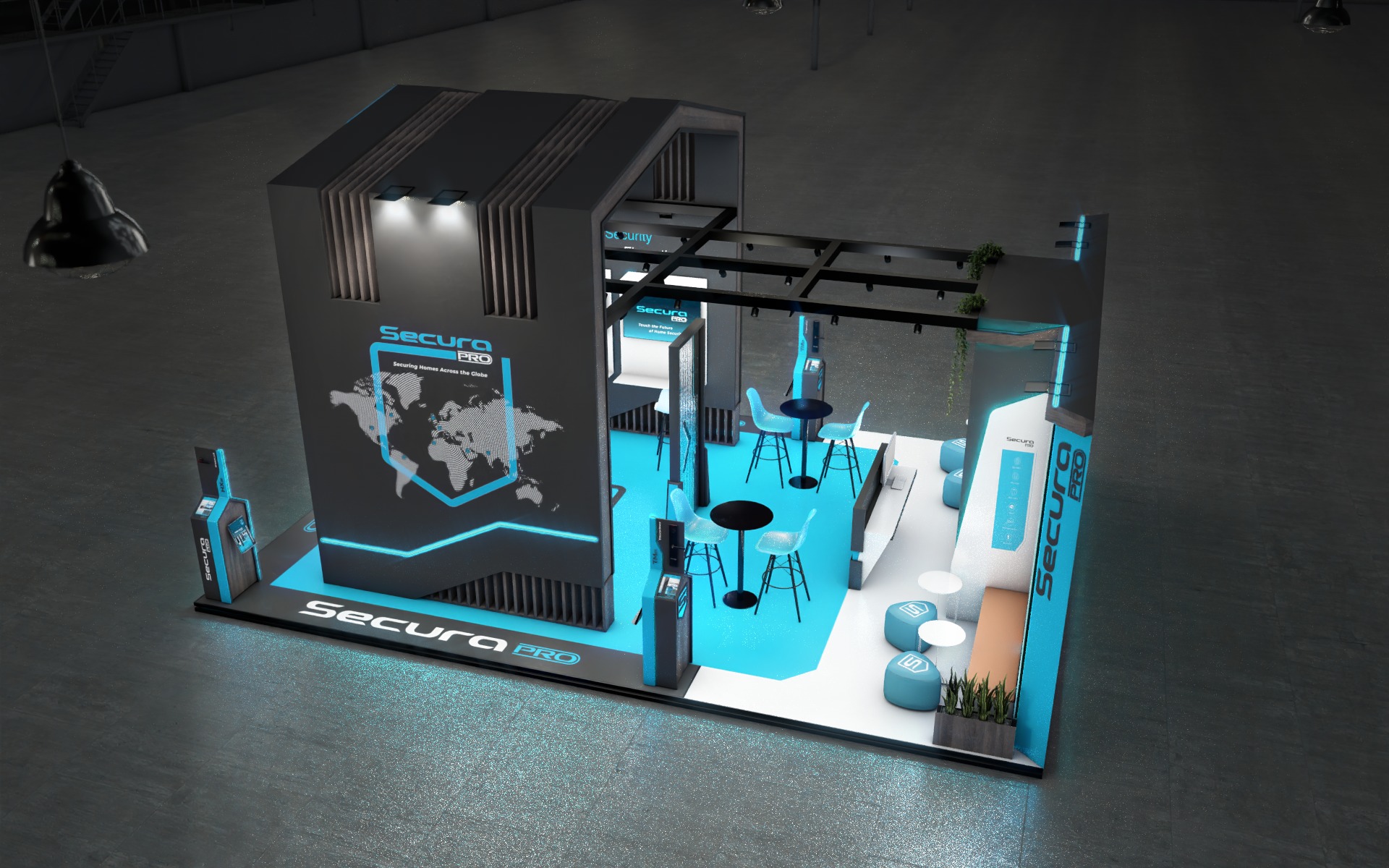 Home Security exhibition Stand 3D model | CGTrader