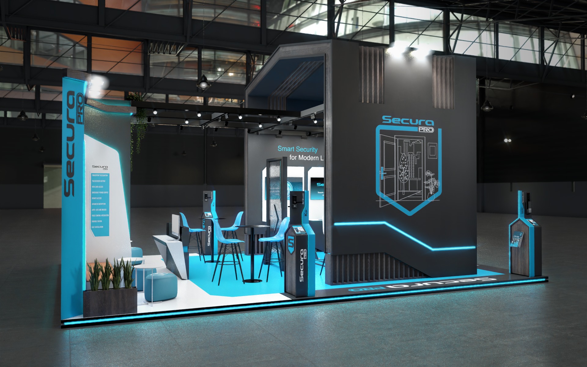 Home Security exhibition Stand 3D model | CGTrader