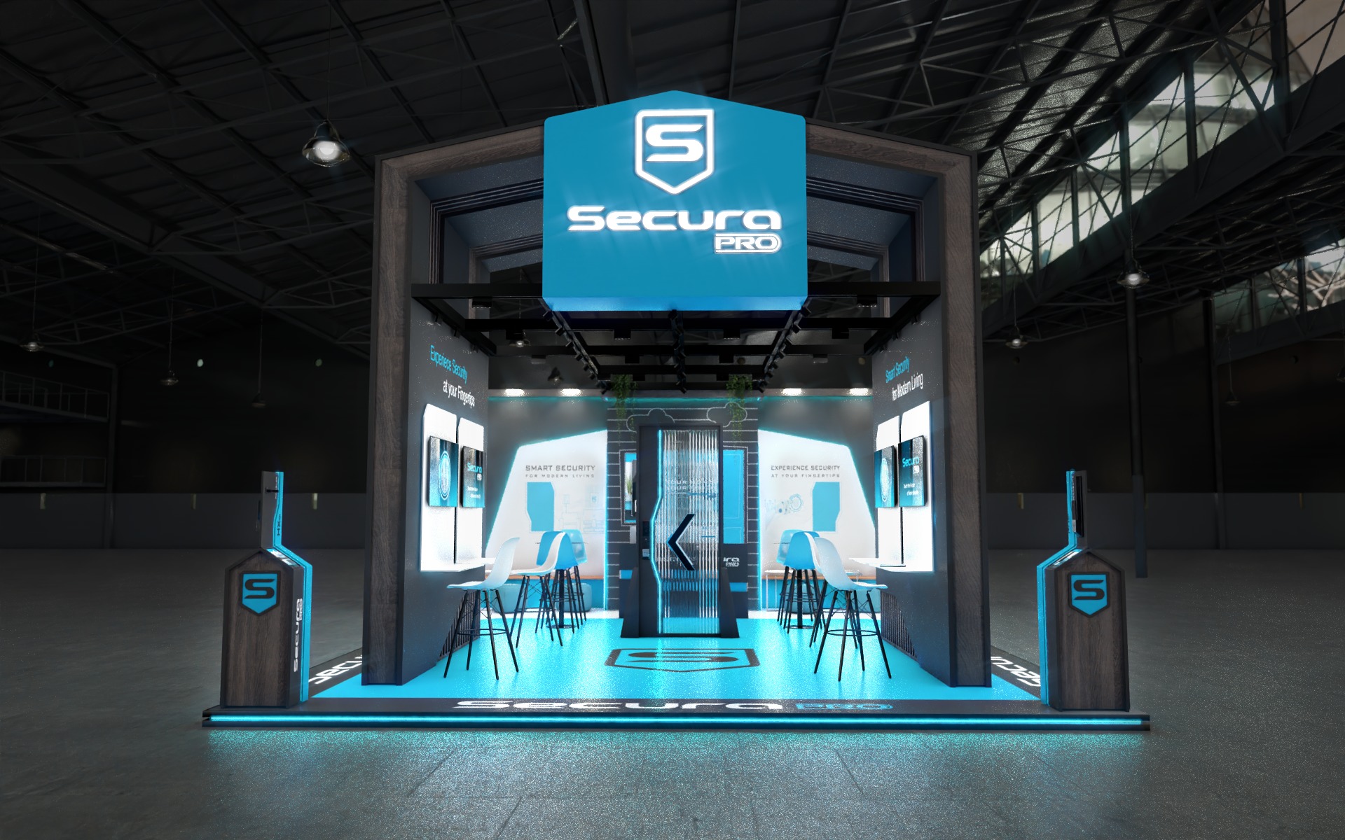 Home Security exhibition Stand 3D model | CGTrader