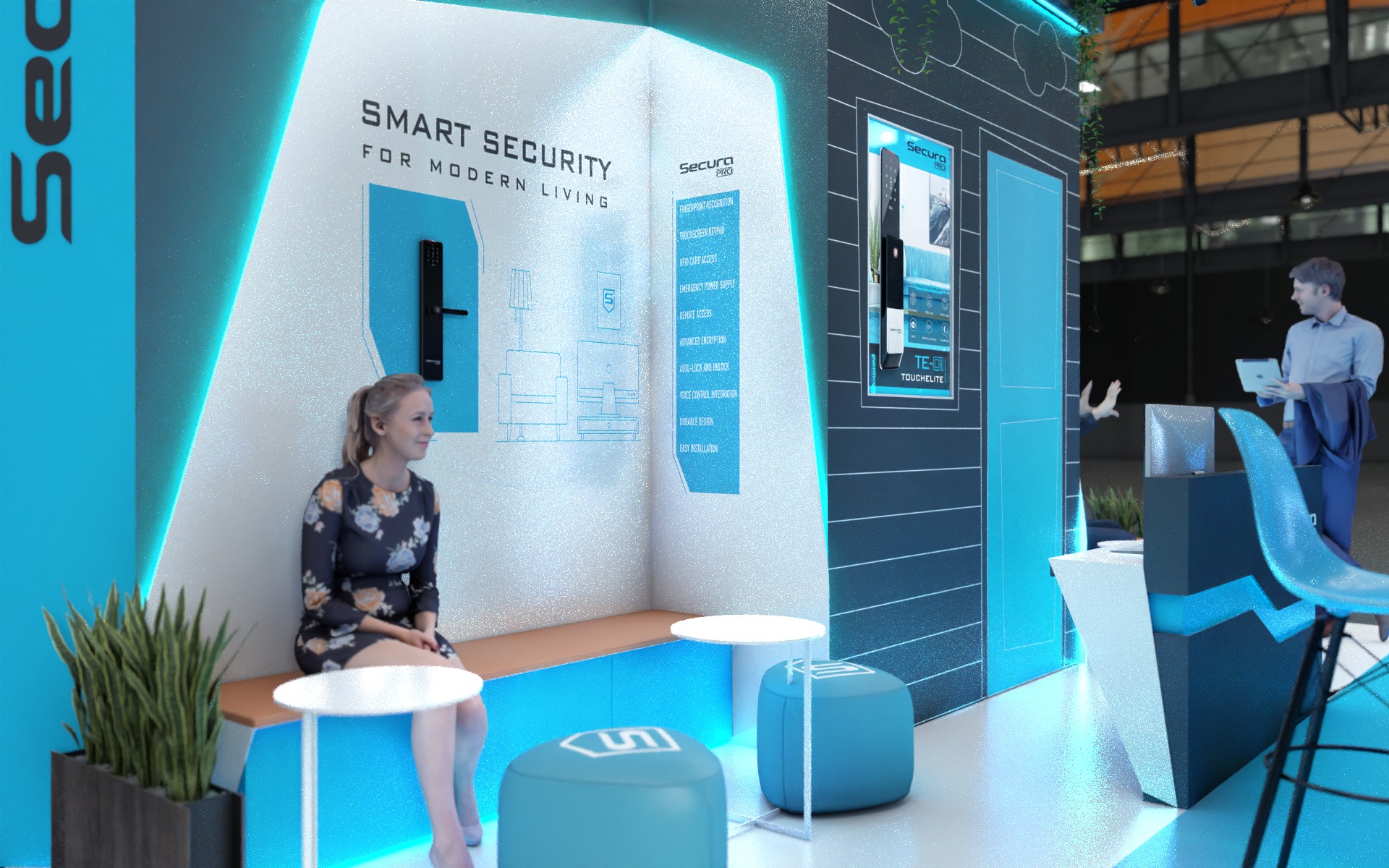 Home Security exhibition Stand 3D model | CGTrader