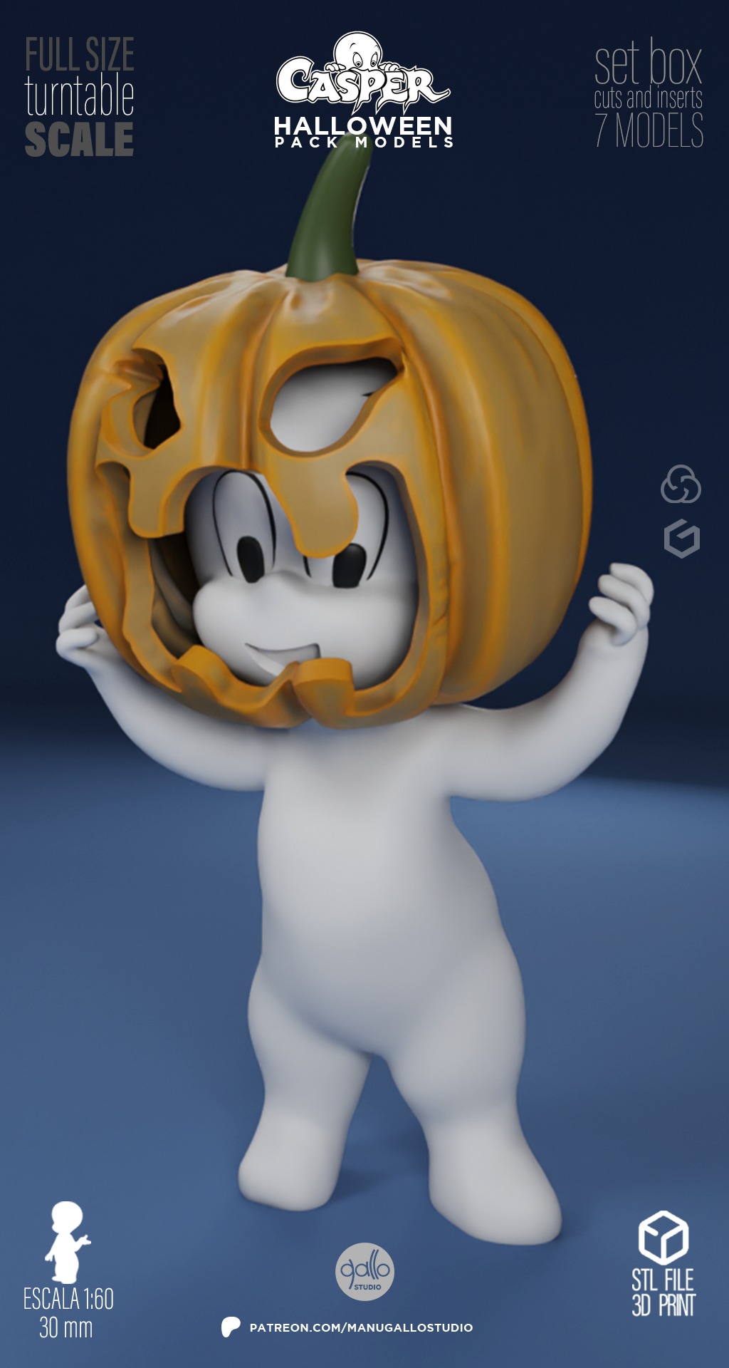 CASPER HALLOWEEN PACK 3D model 3D printable | CGTrader