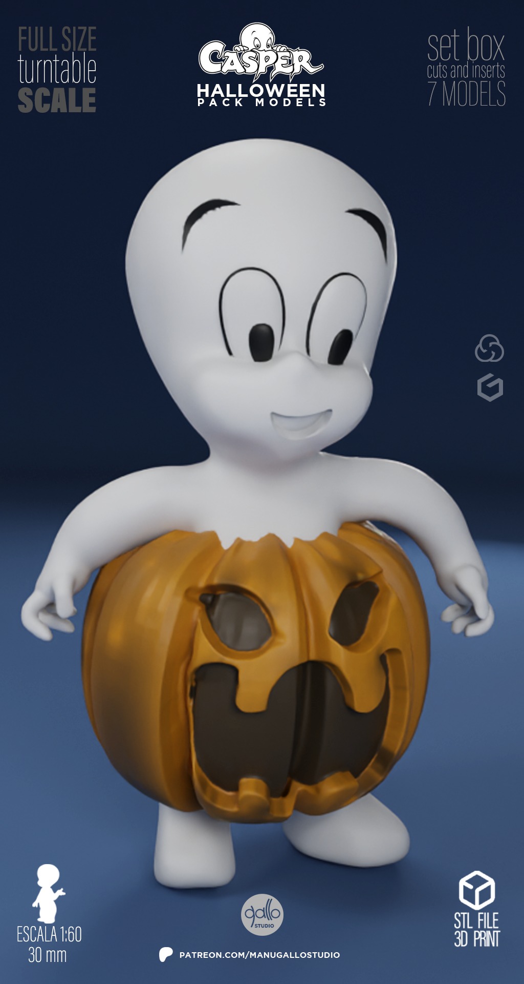 CASPER HALLOWEEN PACK 3D model 3D printable | CGTrader