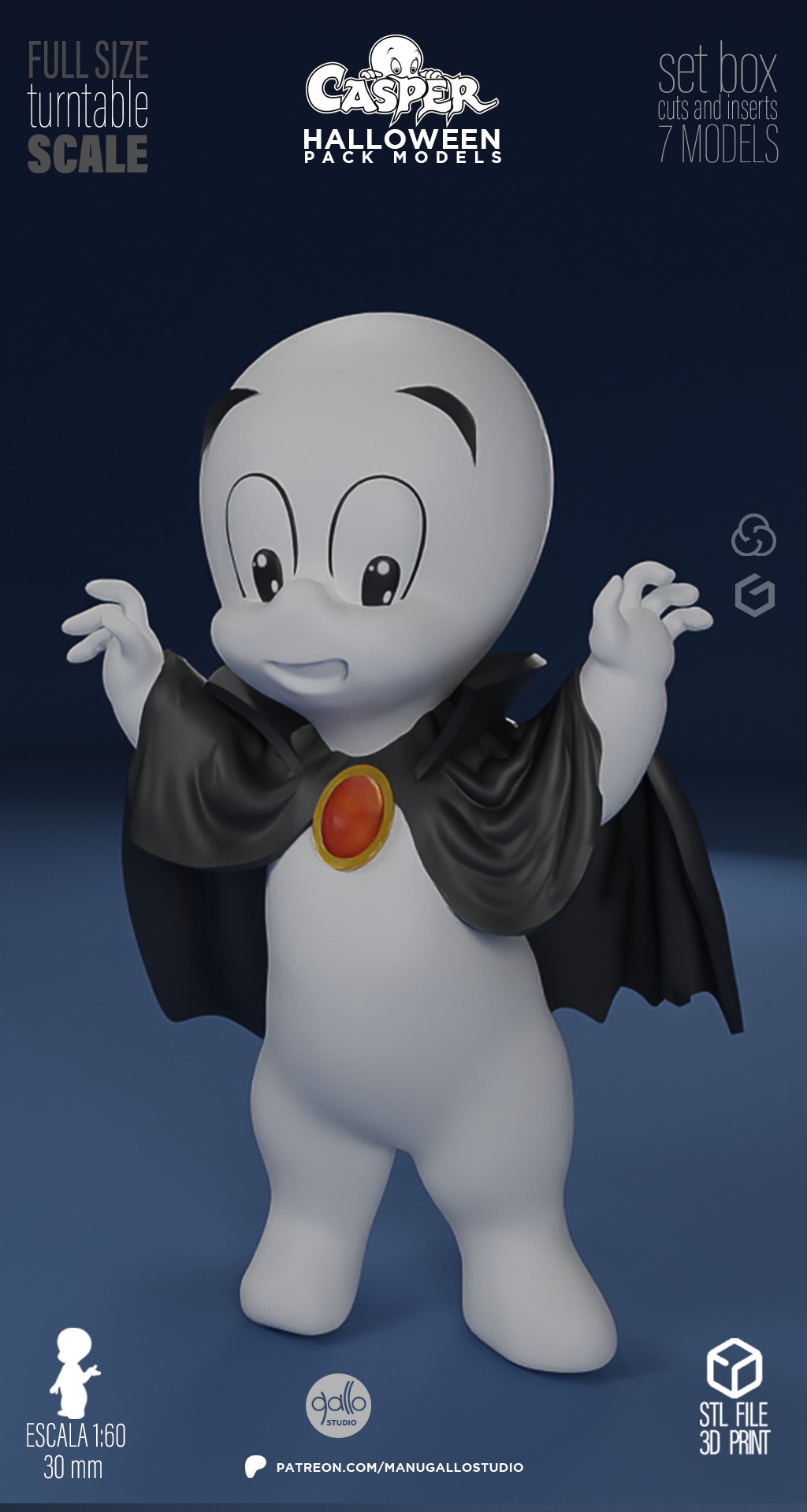 CASPER HALLOWEEN PACK 3D model 3D printable | CGTrader
