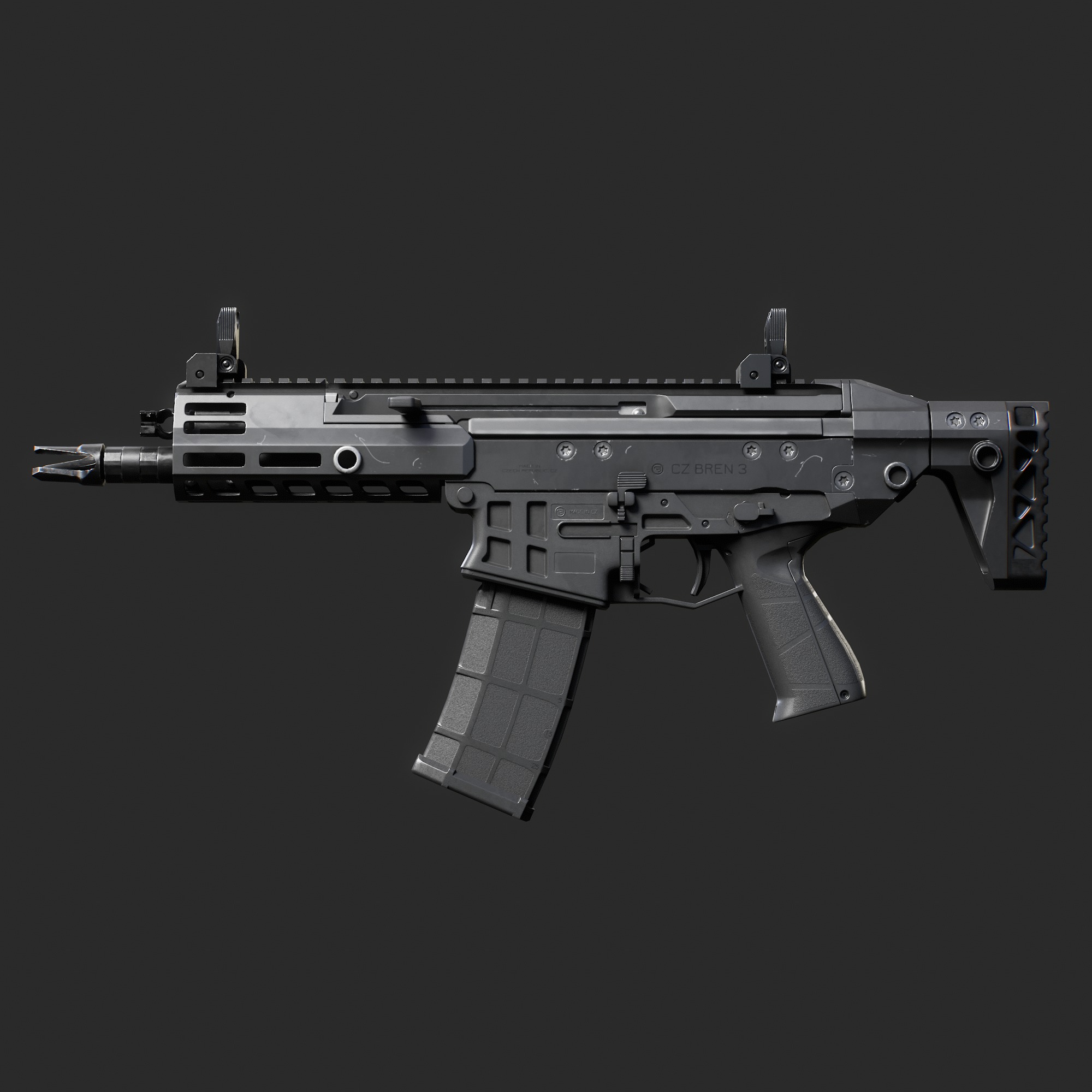 3D model CZ Bren 3 VR / AR / low-poly | CGTrader