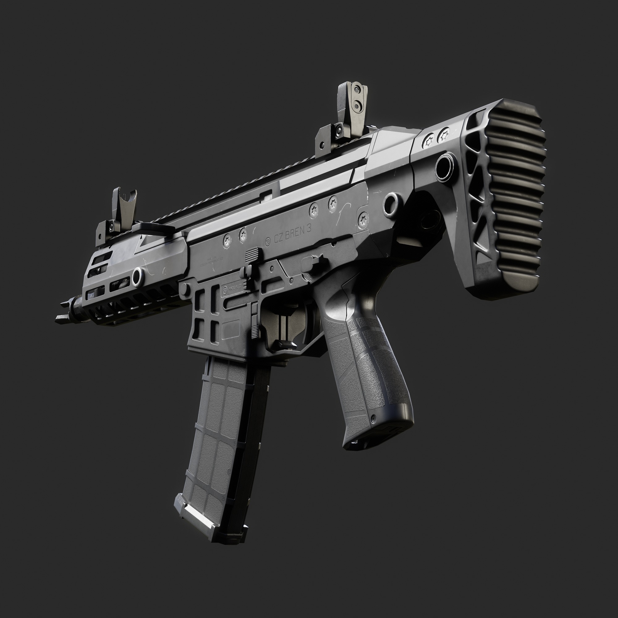 3D model CZ Bren 3 VR / AR / low-poly | CGTrader
