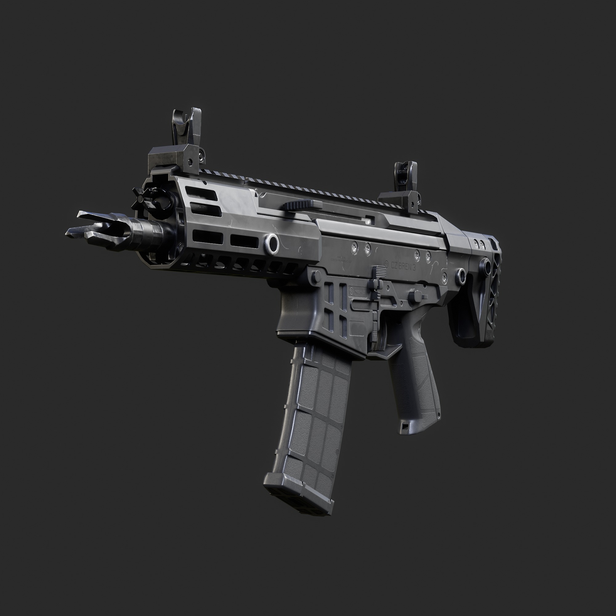 3D model CZ Bren 3 VR / AR / low-poly | CGTrader