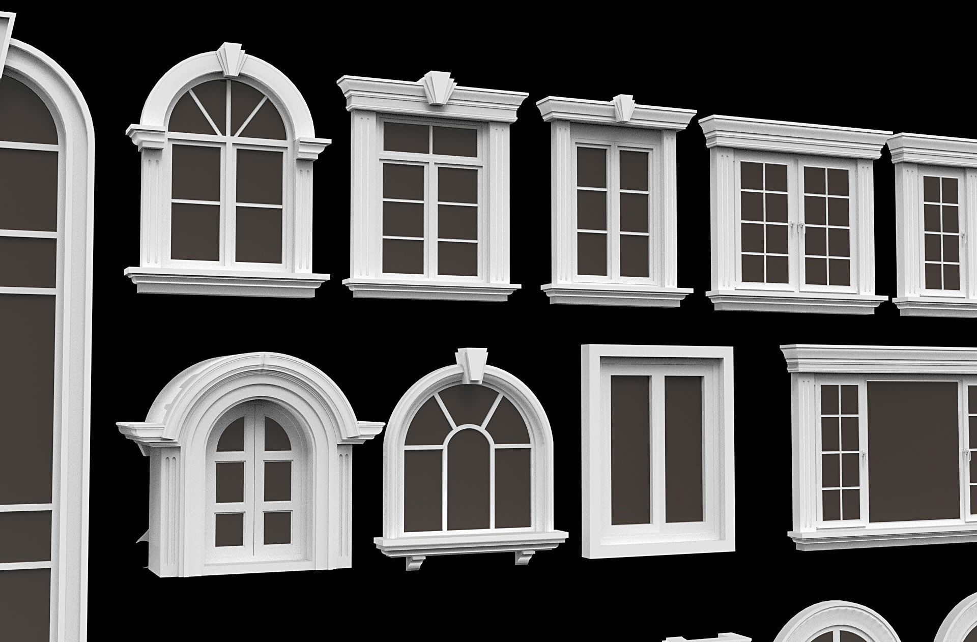 Classic Window 3d models 3D model | CGTrader
