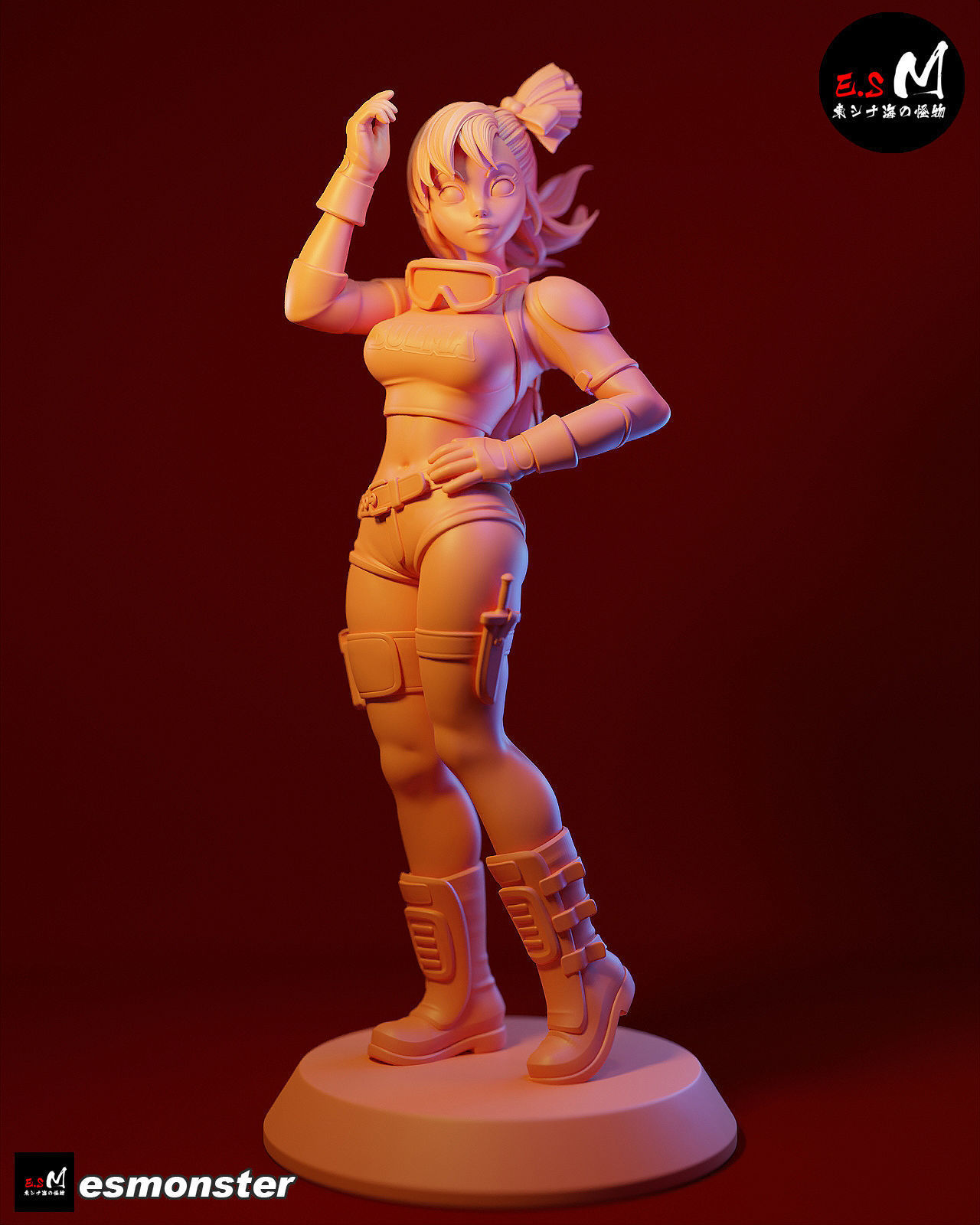 Bulma P2 - Dragon Ball CHARACTER BY ESM 3D model 3D printable | CGTrader
