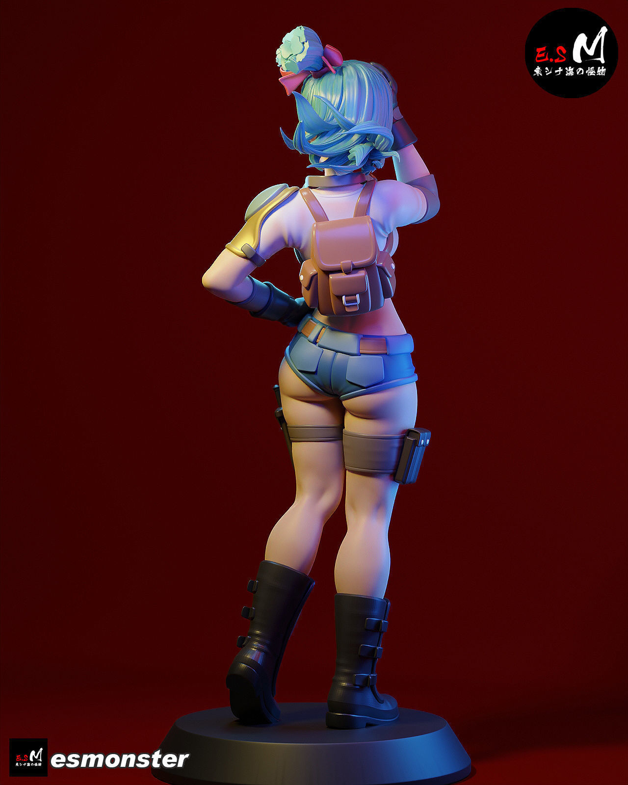 Bulma P2 - Dragon Ball CHARACTER BY ESM 3D model 3D printable | CGTrader