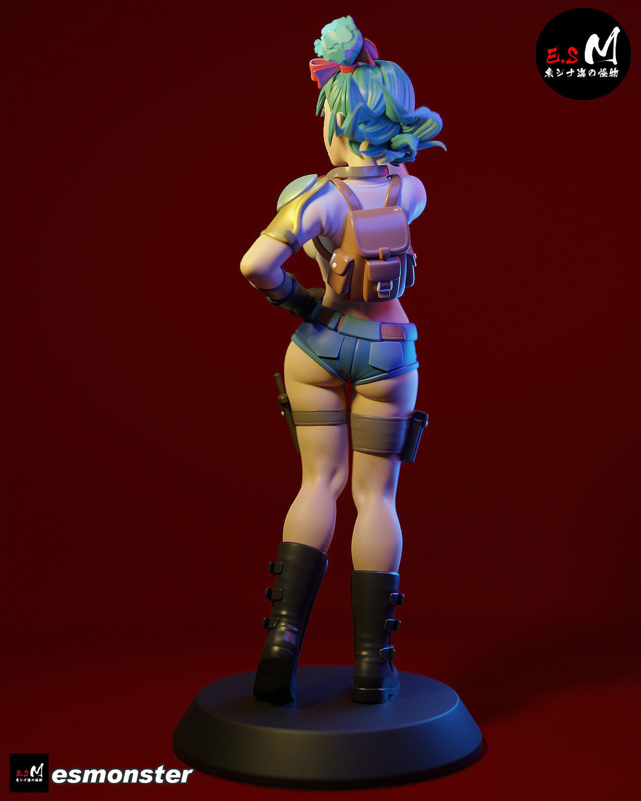 Bulma P2 - Dragon Ball CHARACTER BY ESM 3D model 3D printable | CGTrader