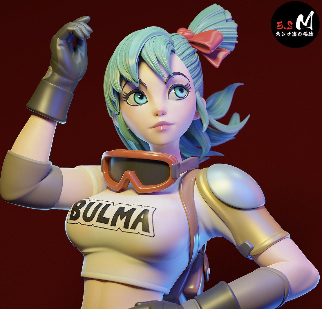 Bulma P2 - Dragon Ball CHARACTER BY ESM 3D model 3D printable | CGTrader