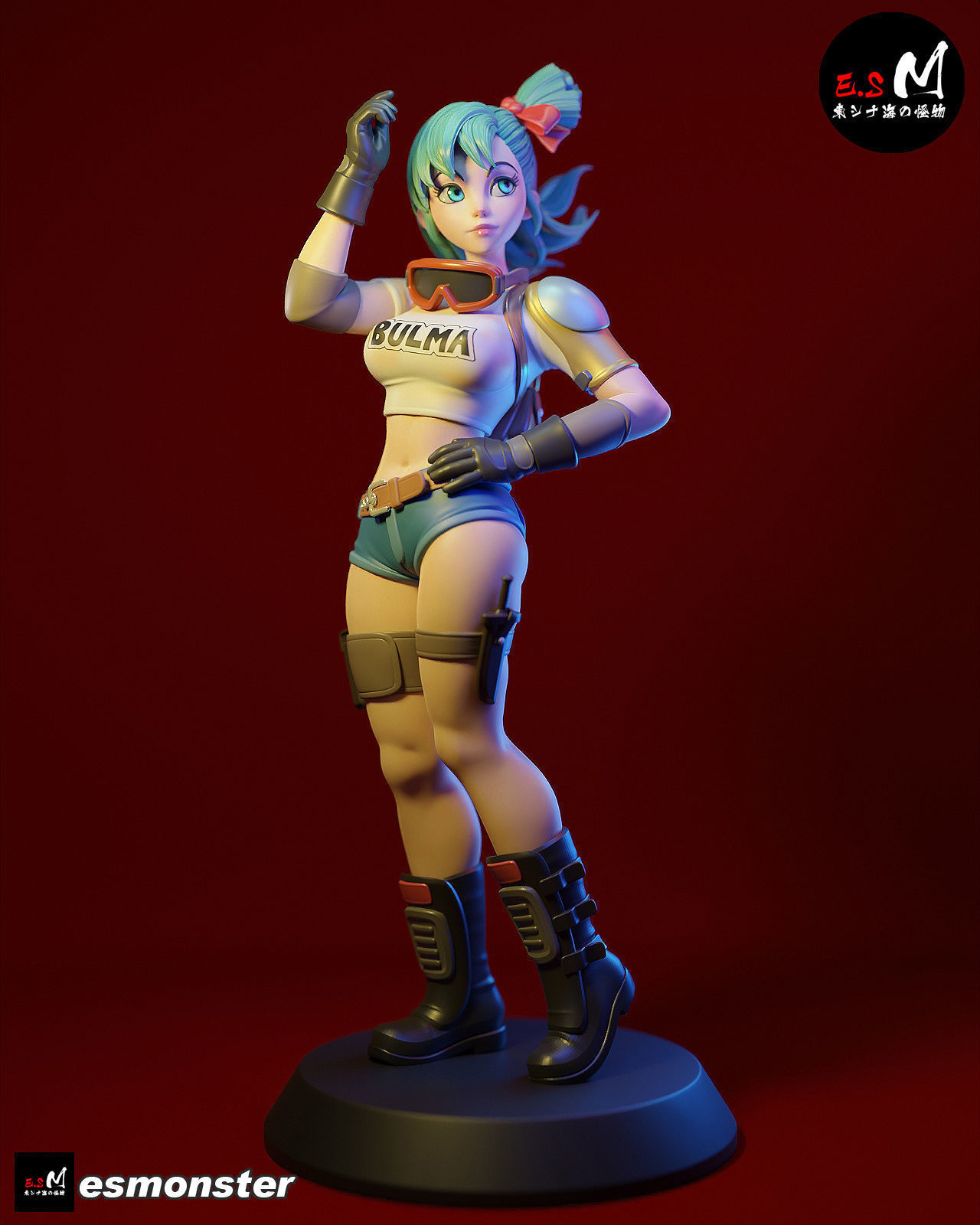 Bulma P2 - Dragon Ball CHARACTER BY ESM 3D model 3D printable | CGTrader