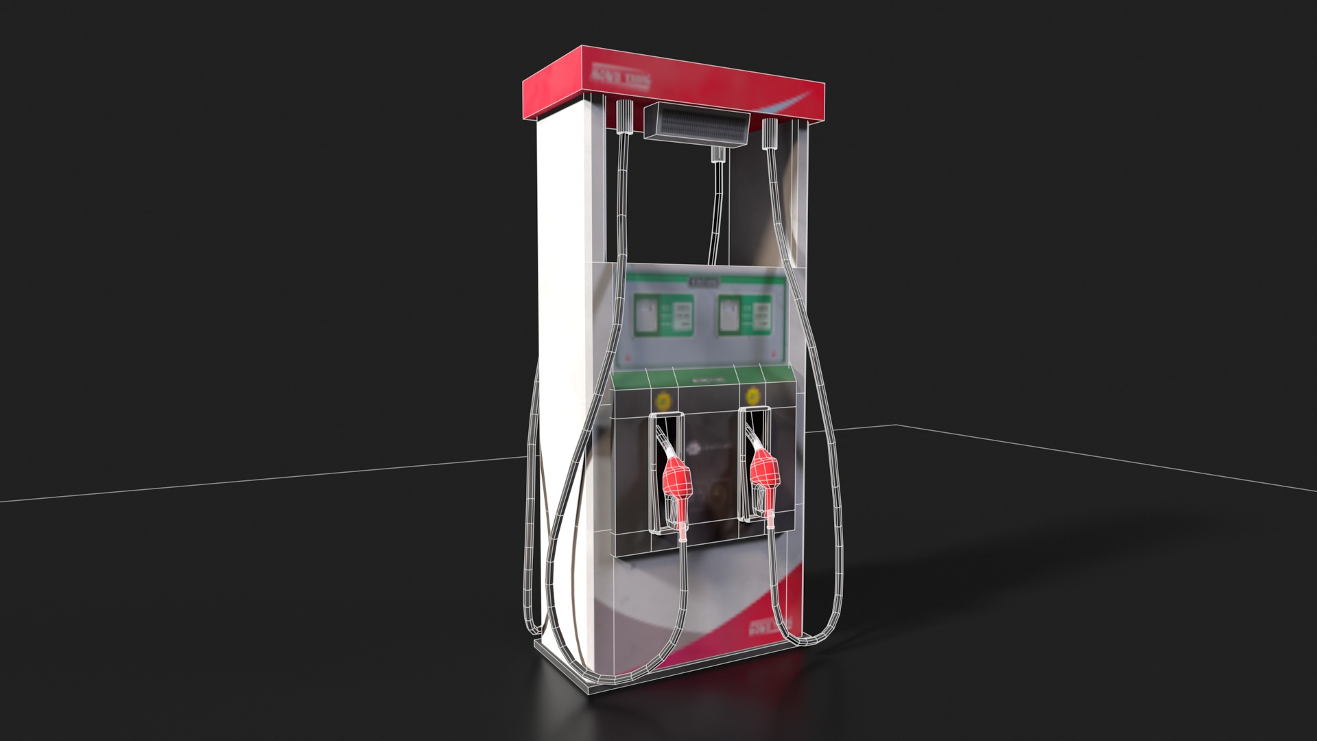 Fuel station pump DEMO free VR / AR / low-poly 3D model | CGTrader