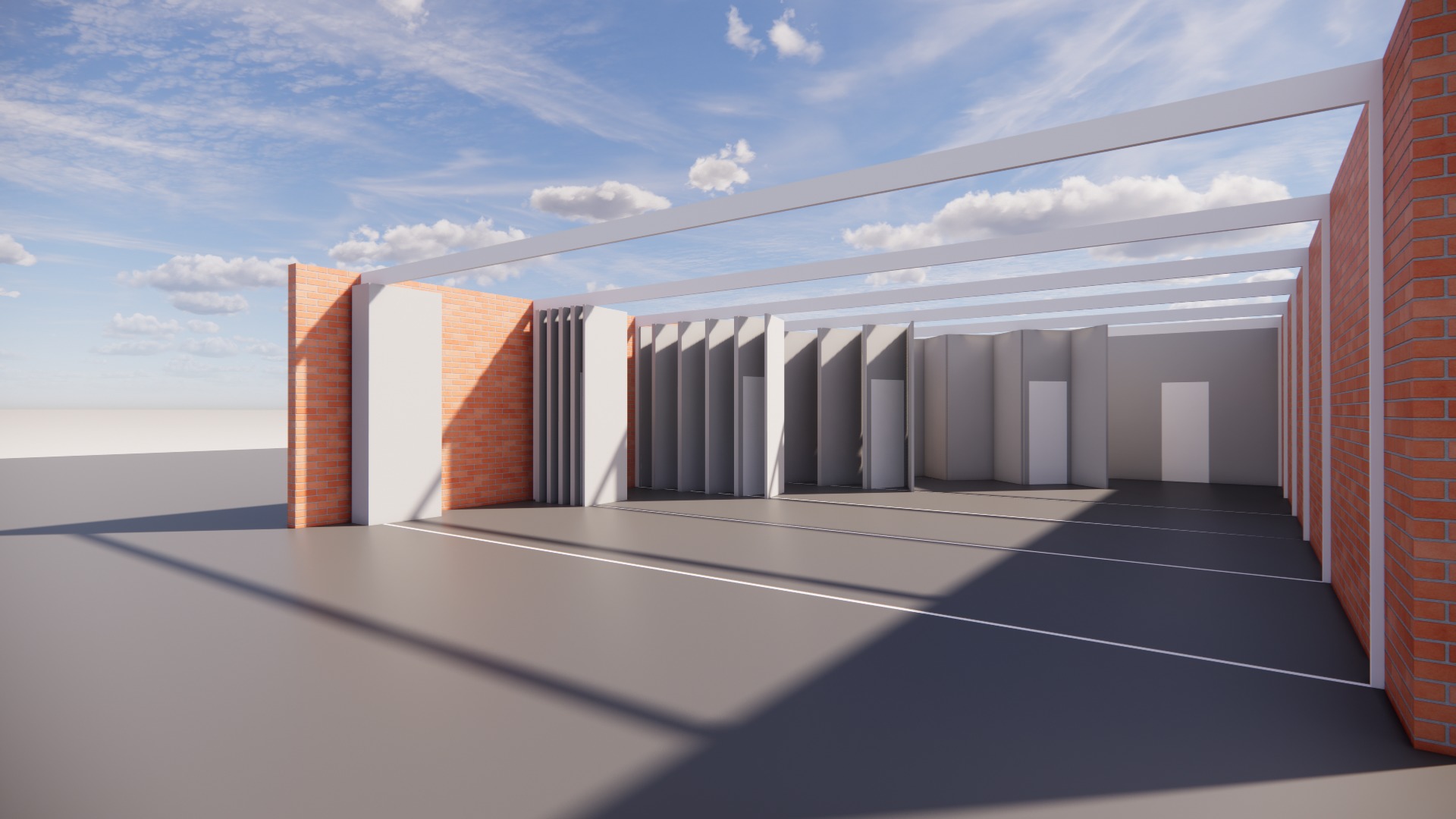 3D model Revit Family mobile wall with doors movable fullly parametric ...