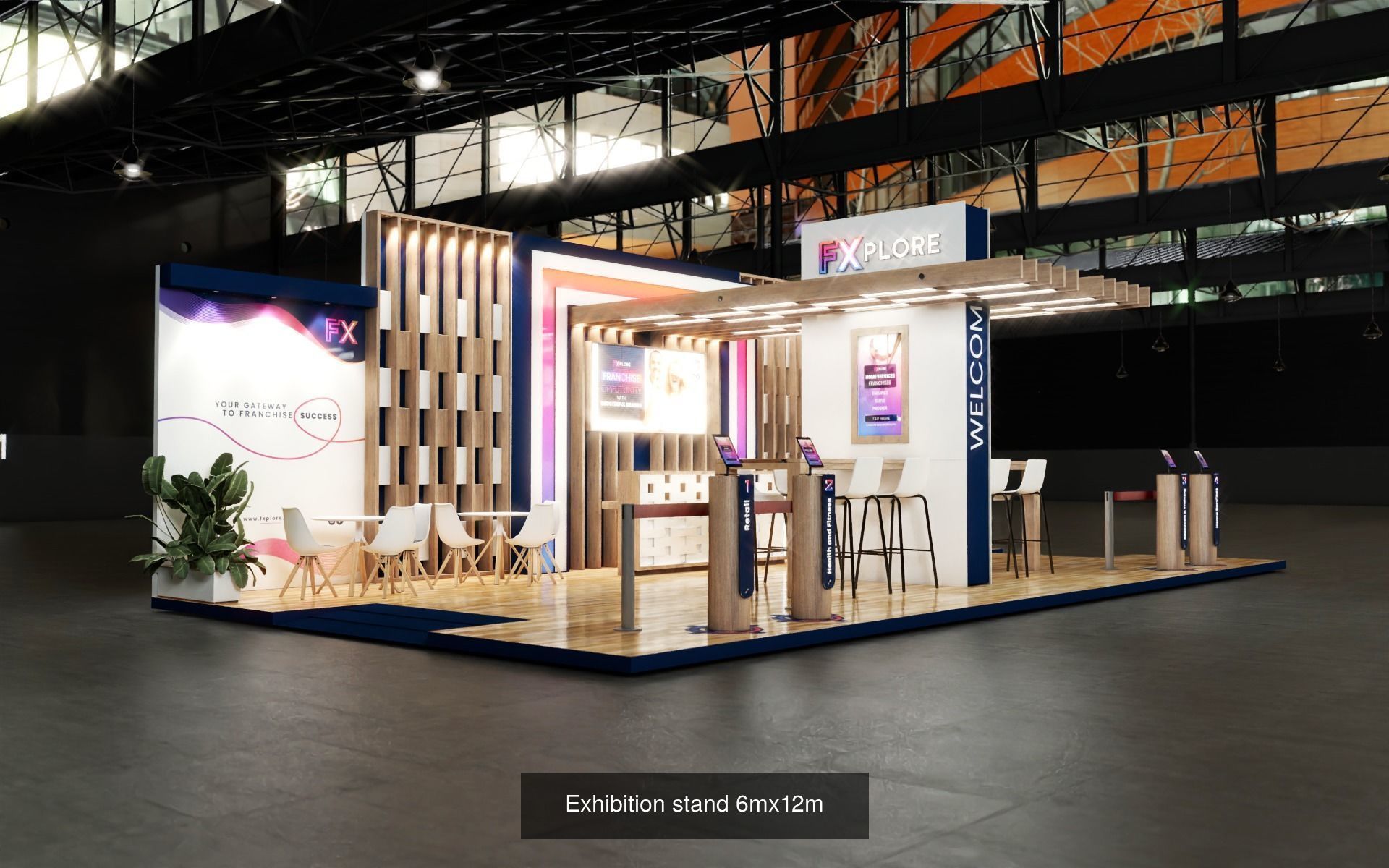 Mega Pack 20 trade show exhibition Stand booths 3d models 3D Model Collection | CGTrader