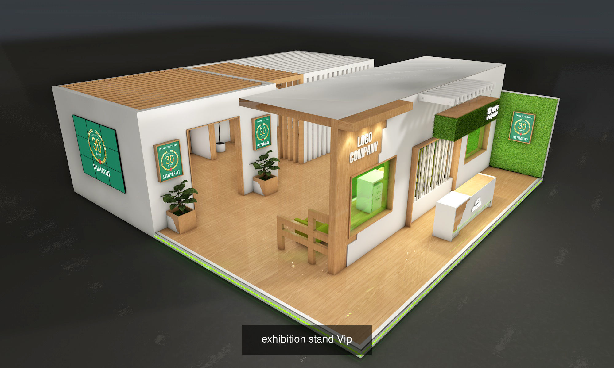 Mega Pack 20 trade show exhibition Stand booths 3d models 3D Model ...