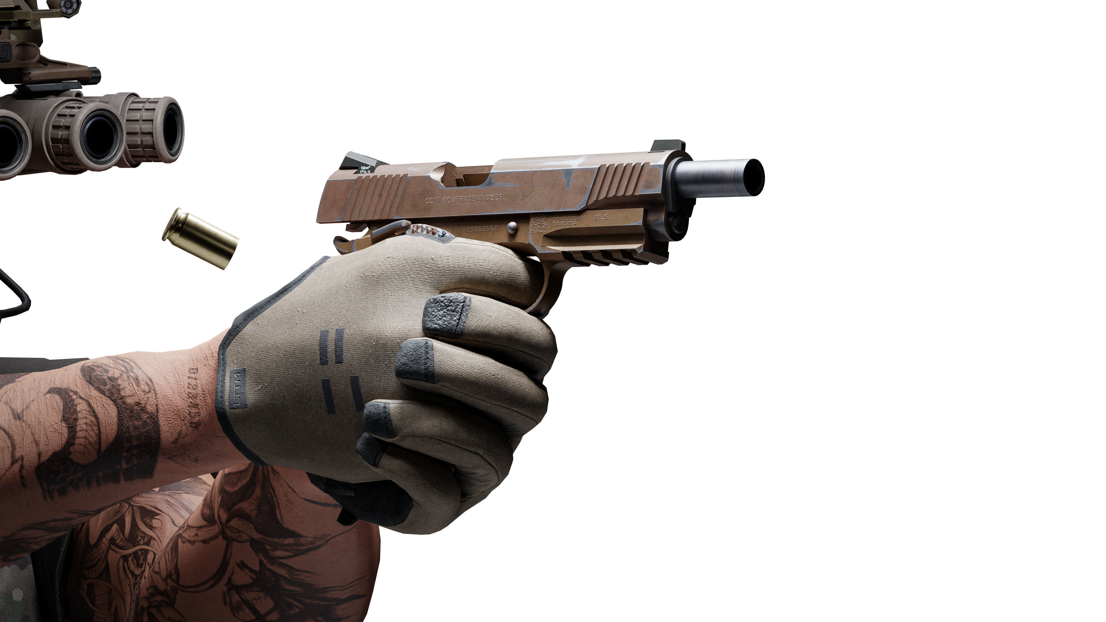 3D model COLT M45A1 1911 PISTOL VR / AR / low-poly | CGTrader