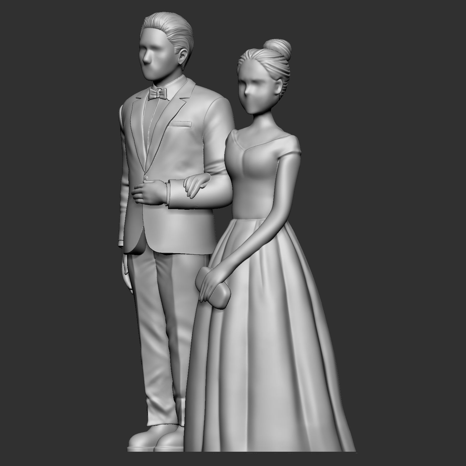 Wedding cake topper 1 3D model 3D printable | CGTrader