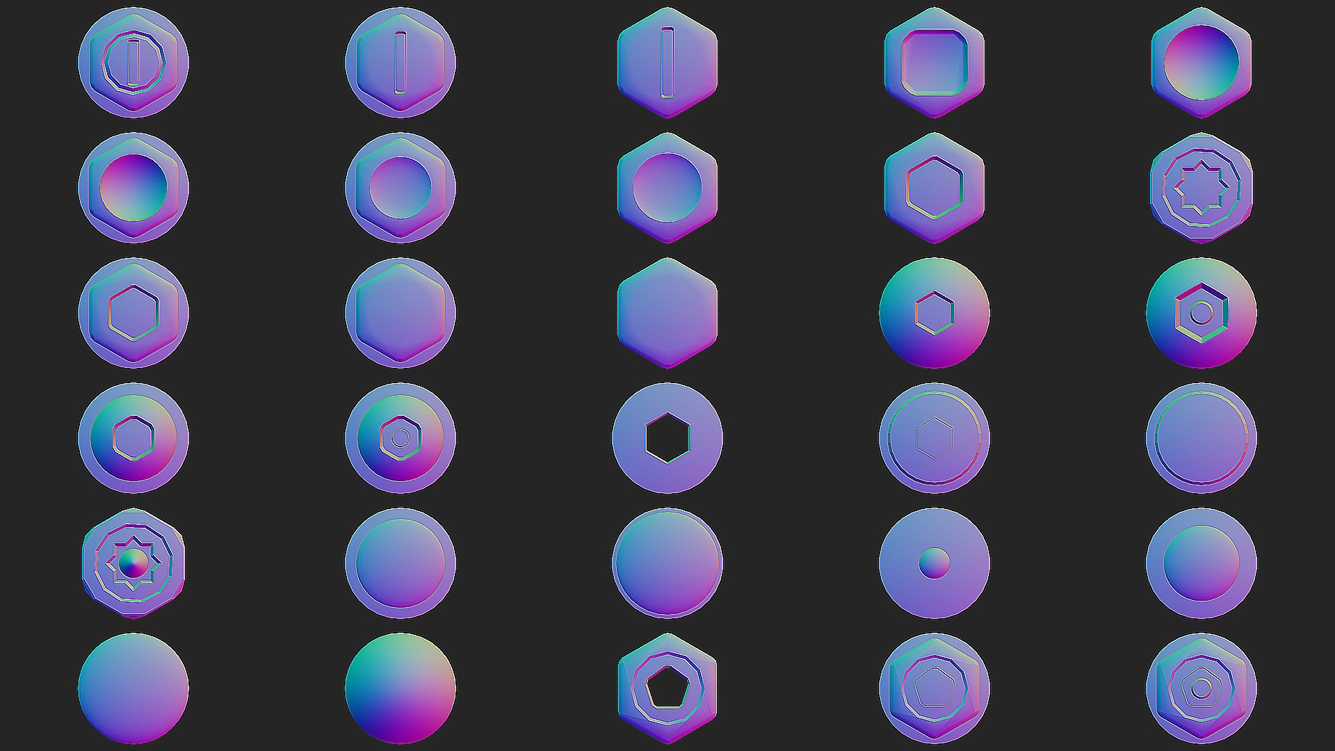 300 Substance Painter Stamp and Decals 2k normal maps Texture | CGTrader