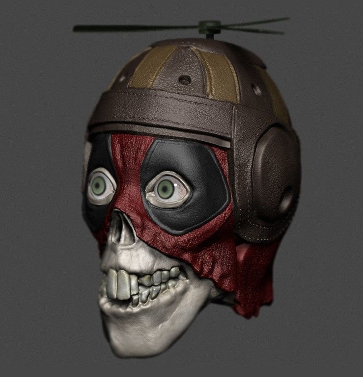 headpool deadpool deadpool and wolverine head 3D model 3D printable ...