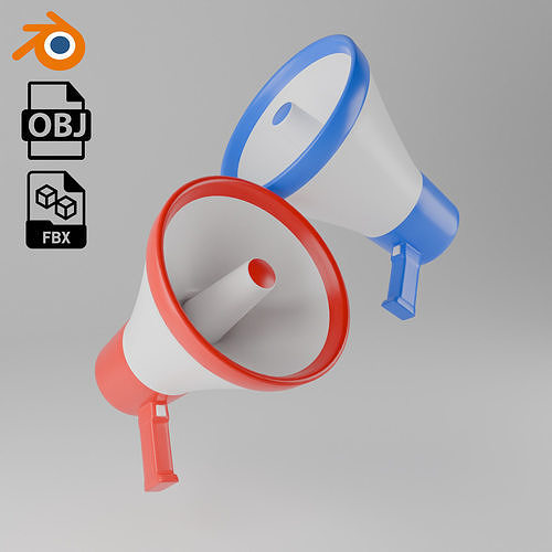 Megaphone 3D model | CGTrader