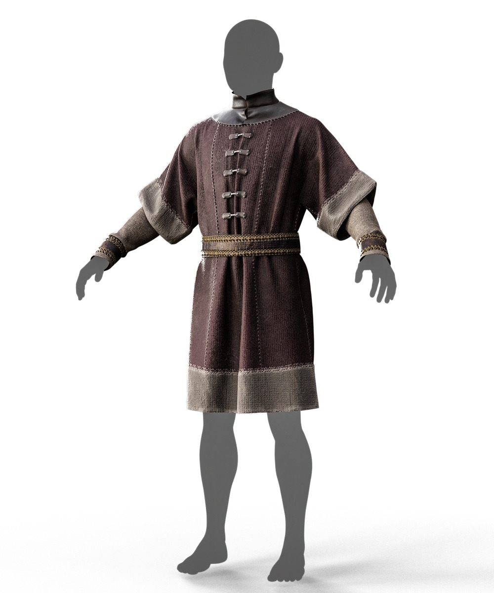 3D medieval Tunic character clothing free 3D model | CGTrader