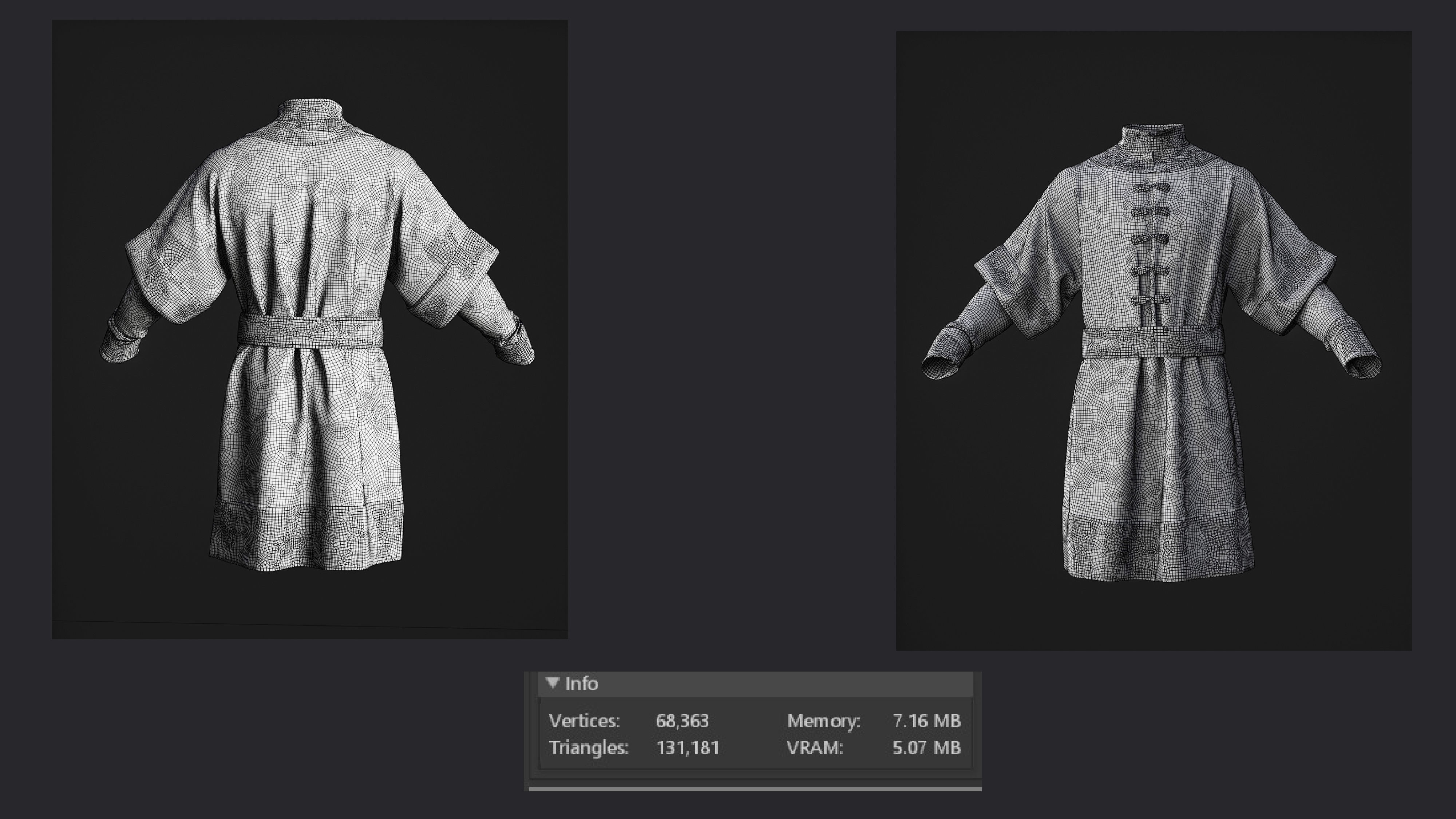 3D medieval Tunic character clothing free 3D model | CGTrader